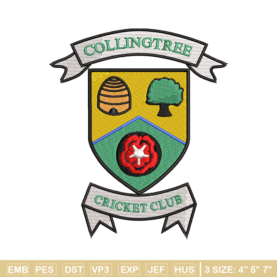 Collingtree Cricket embroidery design, Collingtree Cricket e | Inspire ...