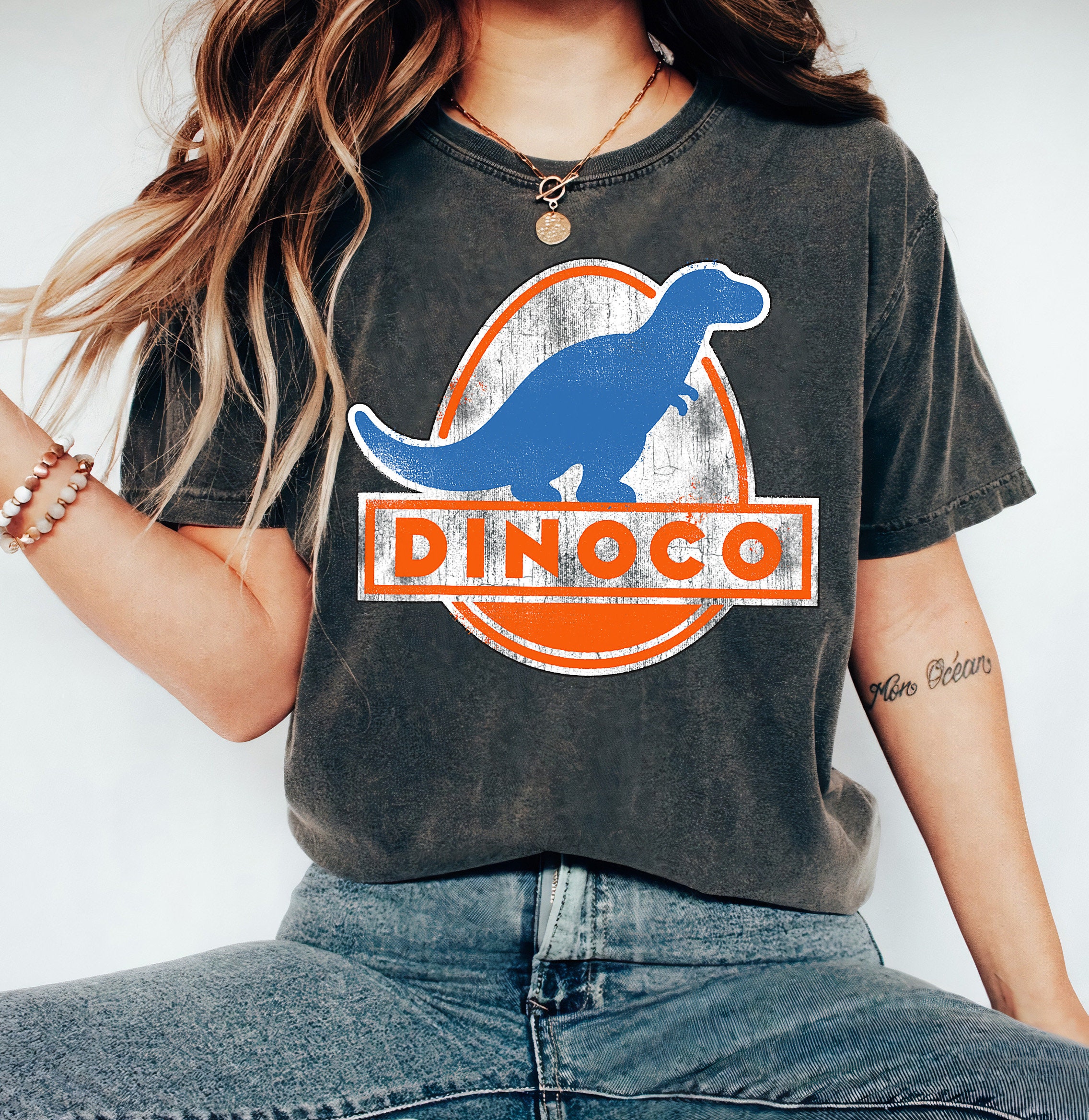 Disney Pixar Cars Iconic DINOCO Dinosaur Logo TShirt, Star W | Inspire ...
