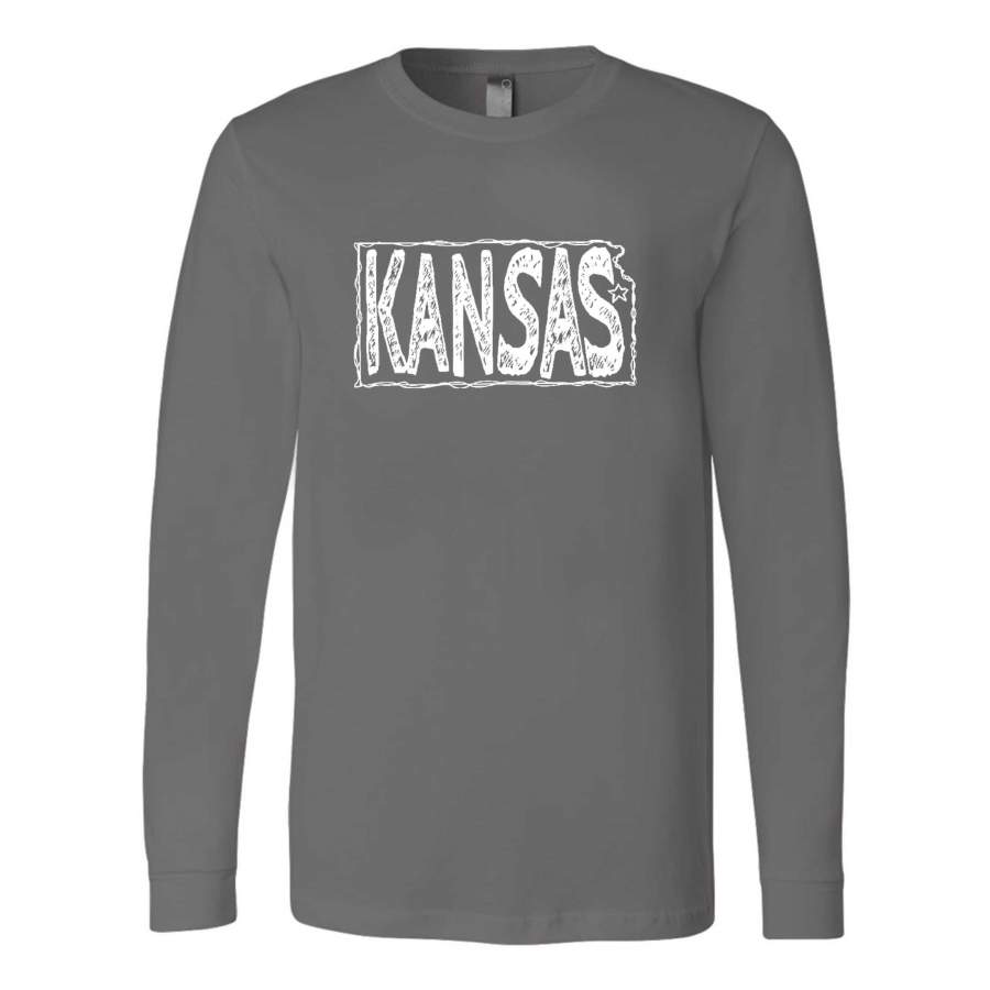 State Of Kansas Long Sleeve T-Shirt - Inspire Uplift