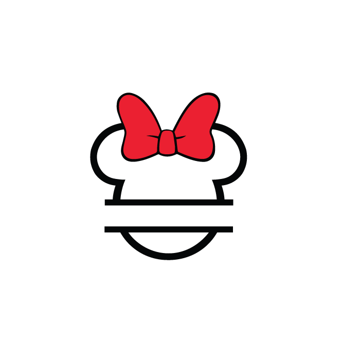 Mickey Split Monogram bow Png, Christmas Mickey Png, Mickey | Inspire ...
