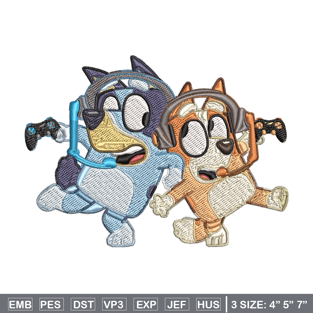Bluey bingo headphones Embroidery, Bluey Embroidery, Embroid | Inspire ...