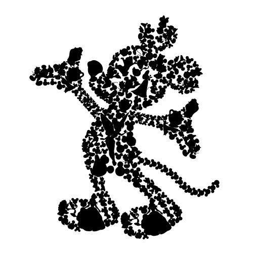Mickey mouse with opened hands and tail Png, Disney Christma | Inspire ...