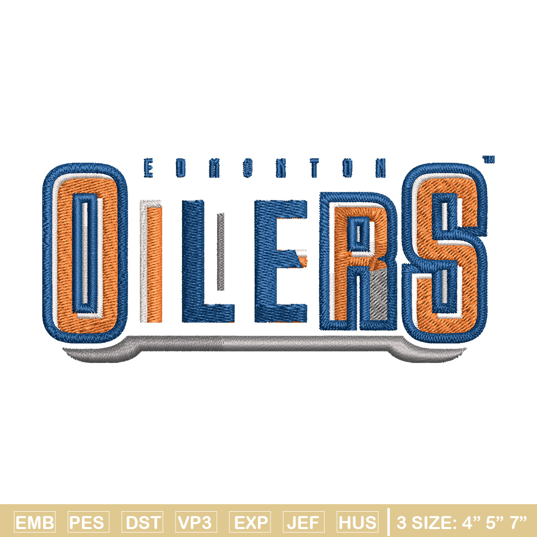 Edmonton Oilers logo Embroidery, NHL Embroidery, Sport embro | Inspire ...