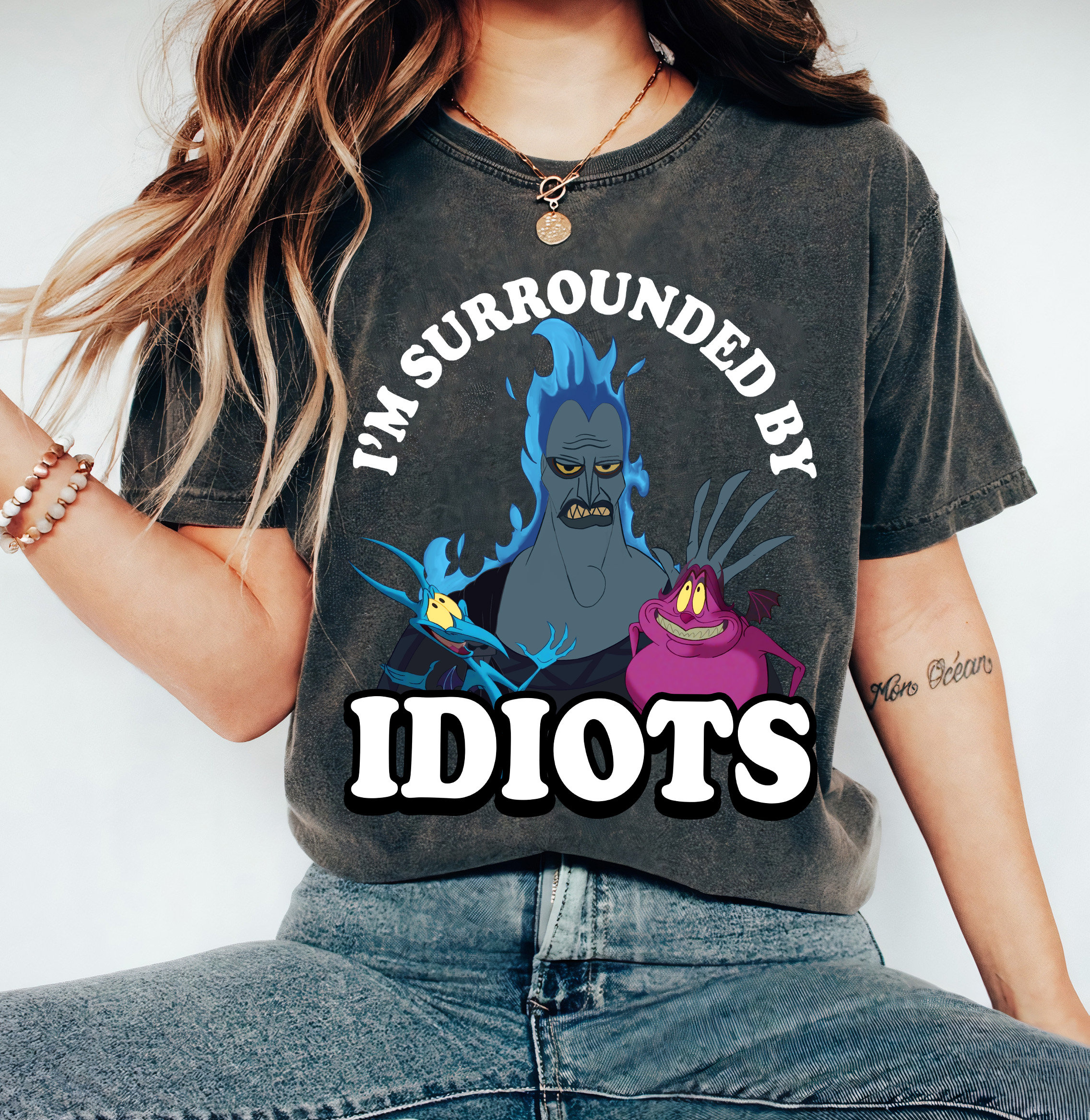 Disney Hades Im Surrounded By Idiots Shirt, Disney Family Ma | Inspire ...