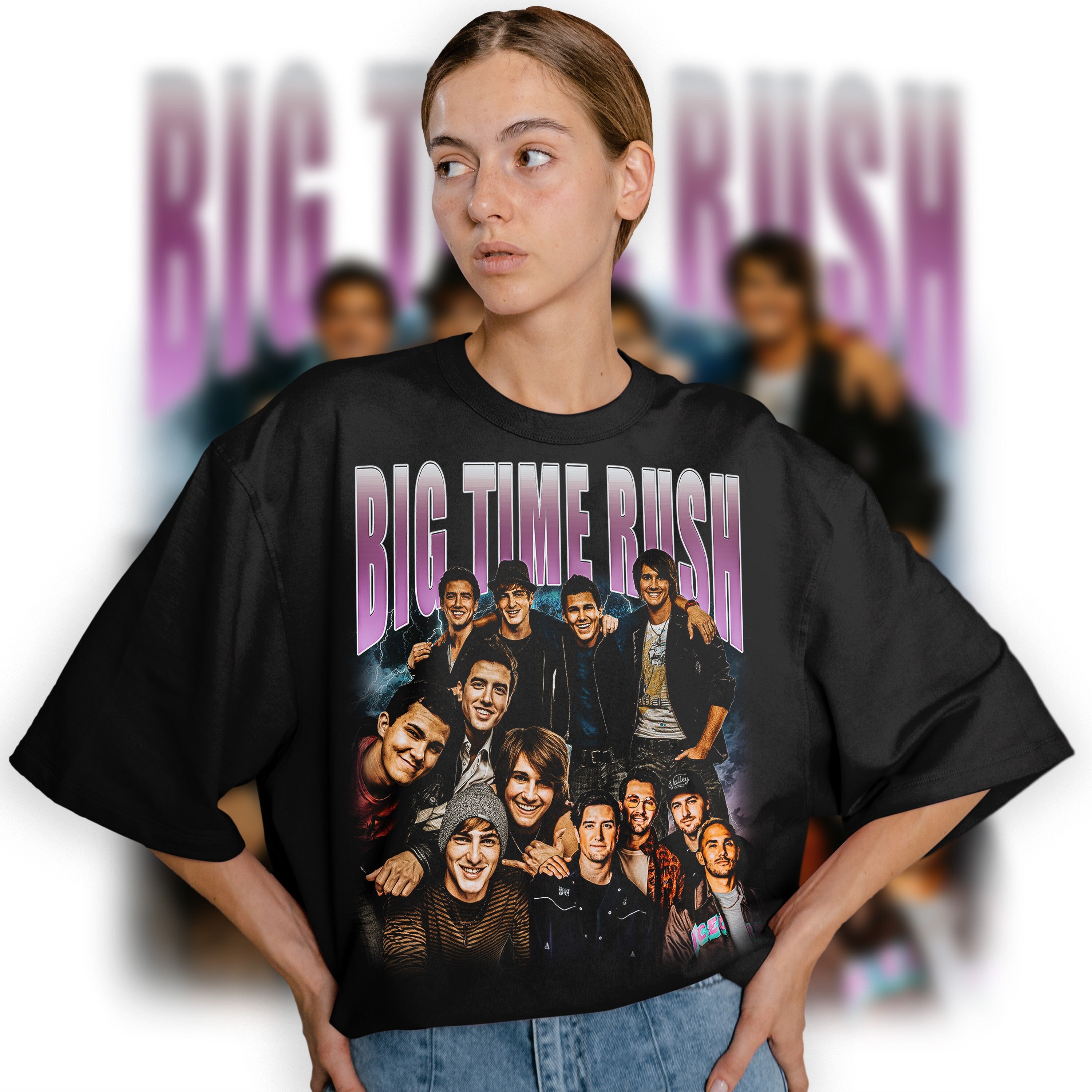 Limited Big Time Rush Vintage PNG, Graphic PNG, Retro 90s Fa | Inspire ...