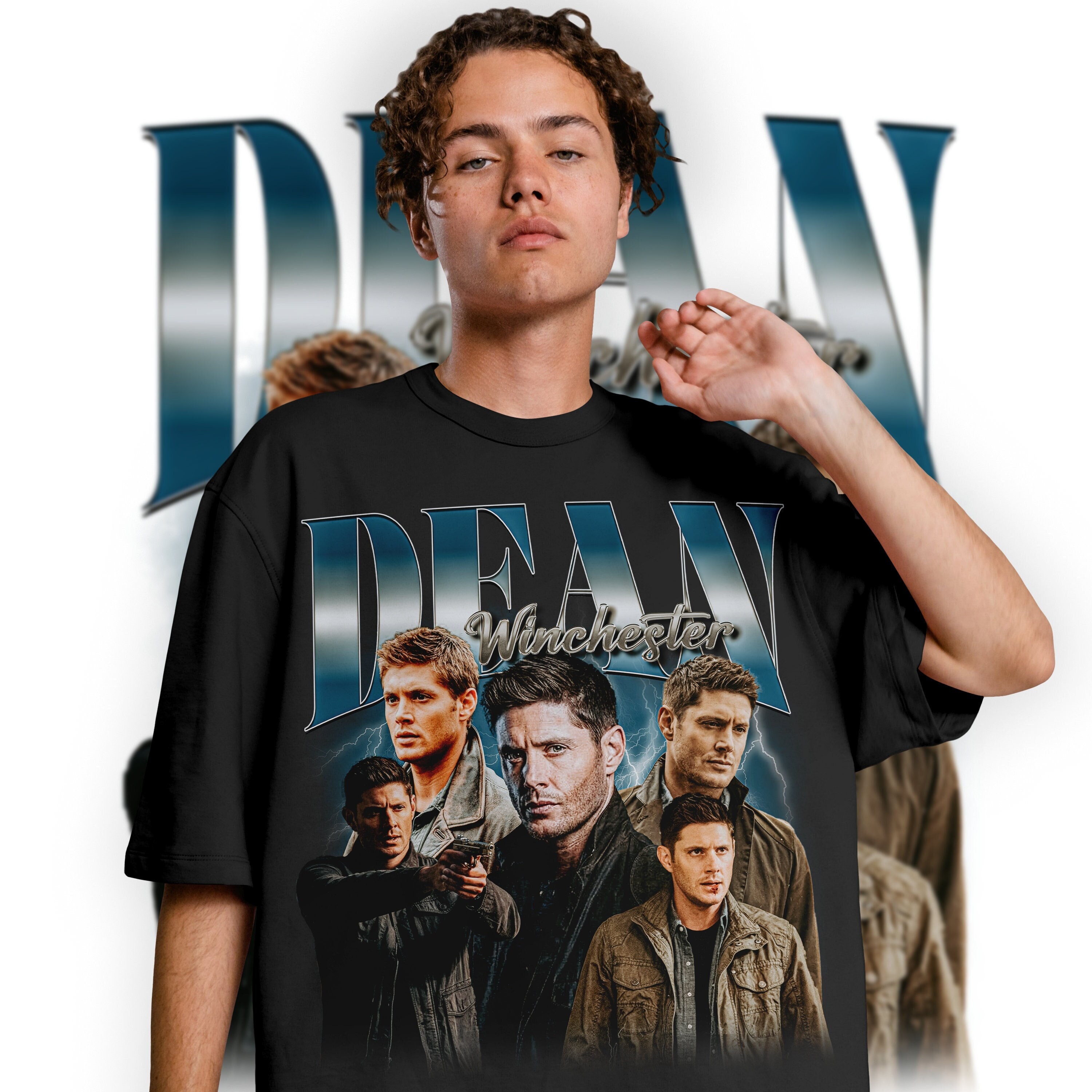 Limited Dean Winchester Vintage PNG, Graphic Unisex PNG, Ret | Inspire ...