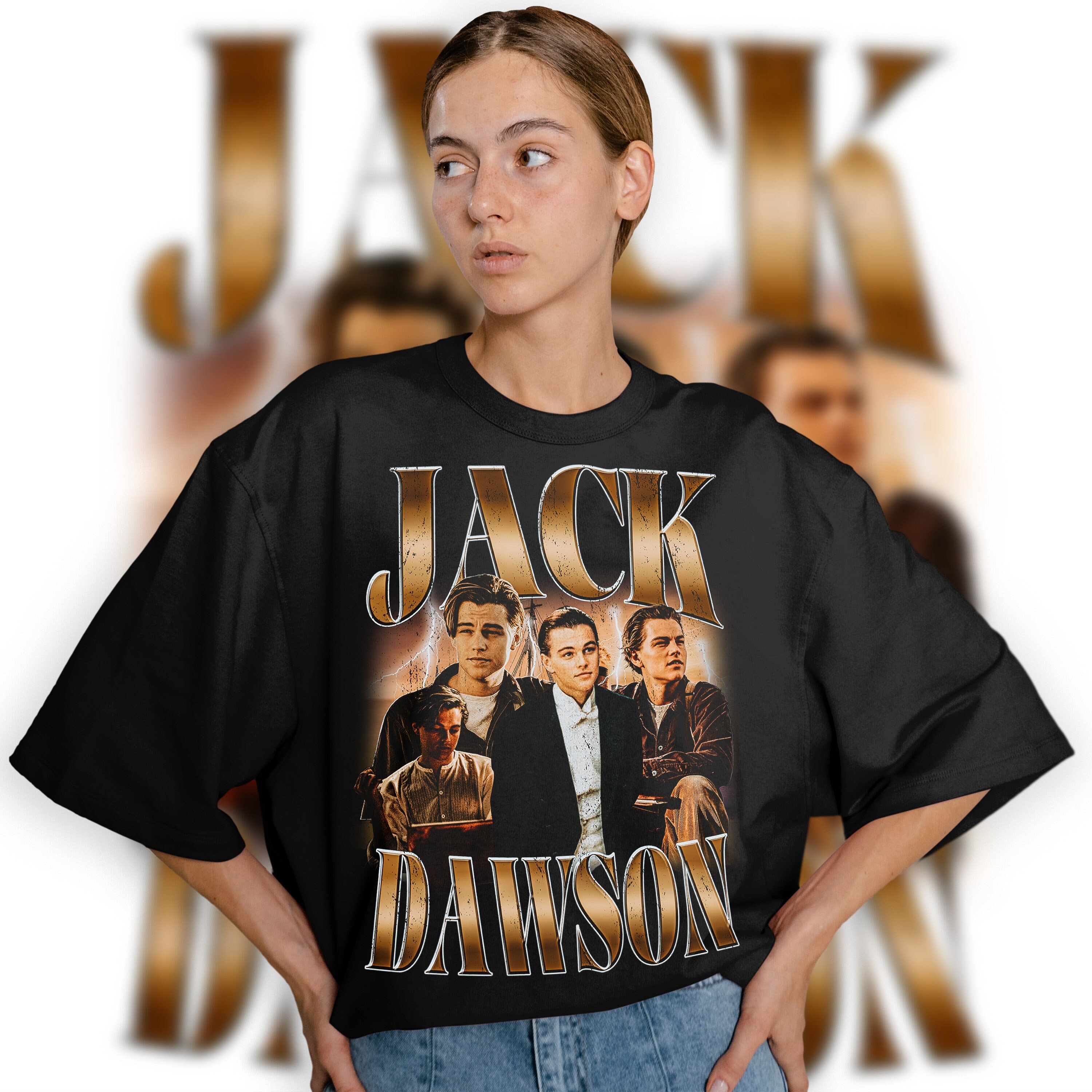 Limited Jack Dawson Vintage PNG, Leonardo DiCaprio Graphic P | Inspire ...