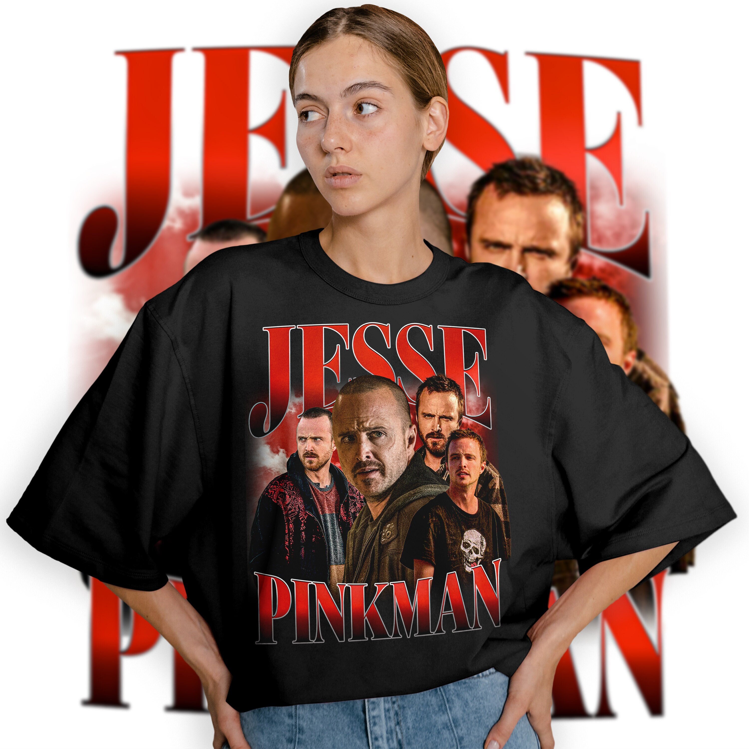 Limited JESSE PINKMAN Vintage PNG, Graphic Unisex Jesse Pink | Inspire ...