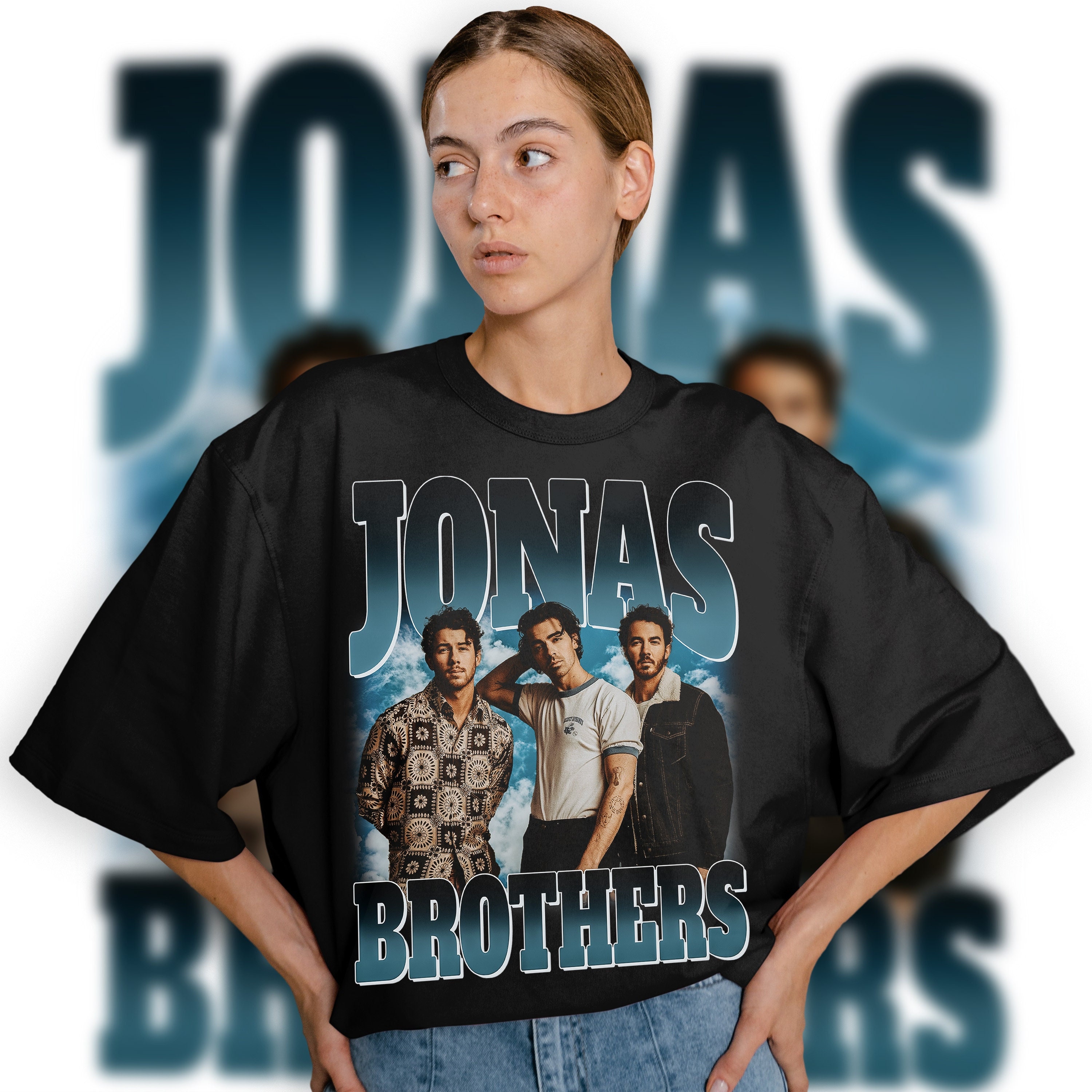 Limited JONAS BROTHERS Vintage PNG, Joe Jonas Fan Digitals, | Inspire Uplift