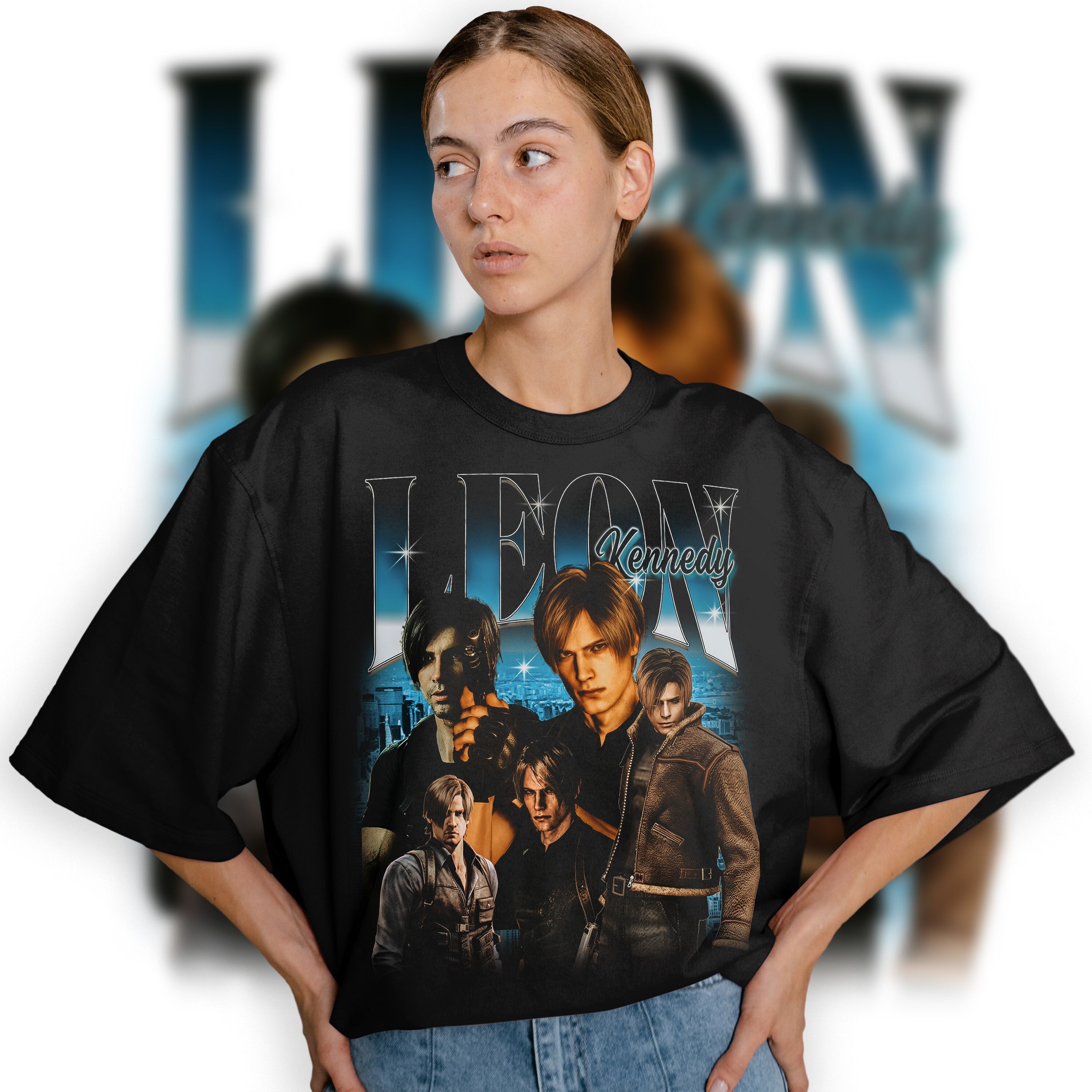 Limited LEON kennedy Vintage PNG, Graphic PNG, Retro 90s Fan | Inspire ...