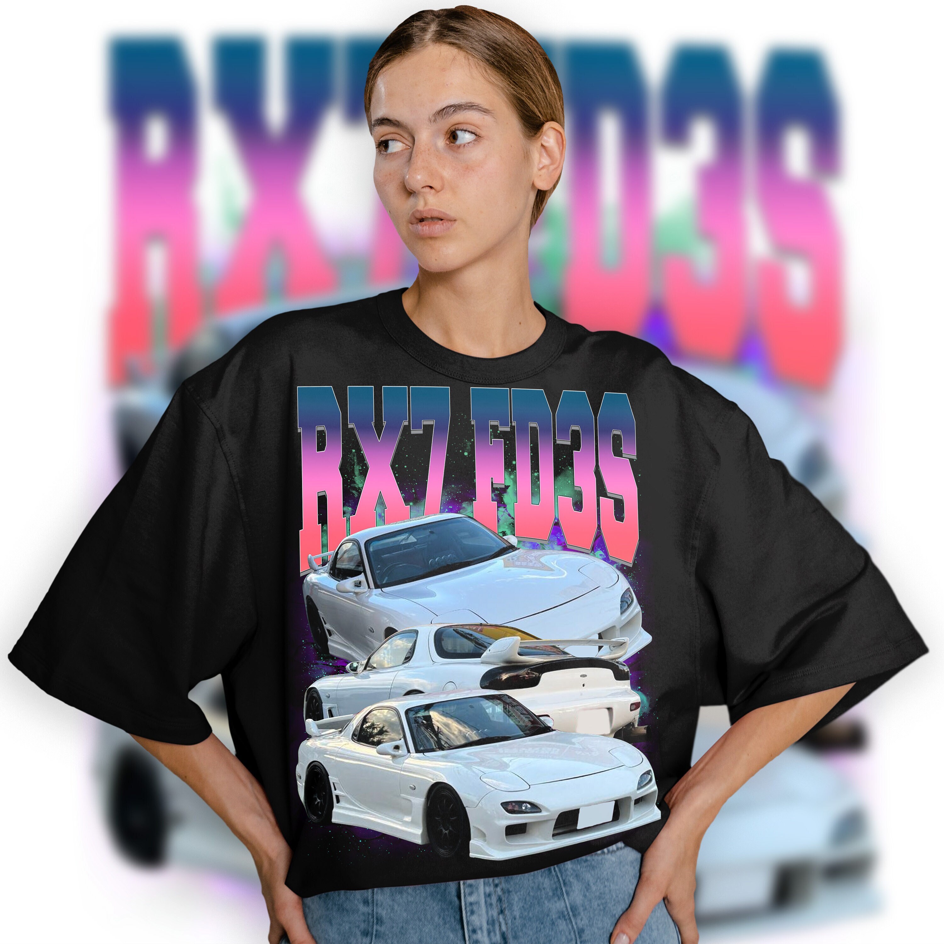 Limited Mazda RX7 FD Vintage PNG, RX7 Graphic PNG, Retro JDM | Inspire ...