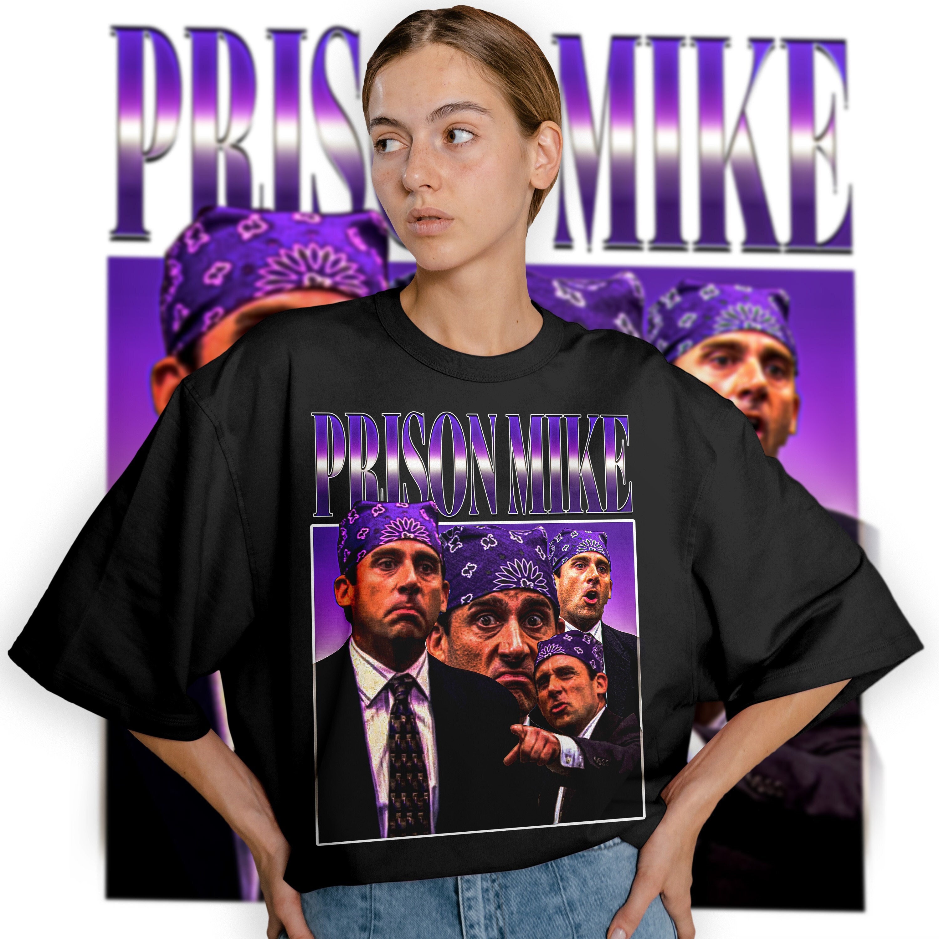 Limited PRISON MIKE Vintage PNG, Graphic Unisex Michael Scot | Inspire ...