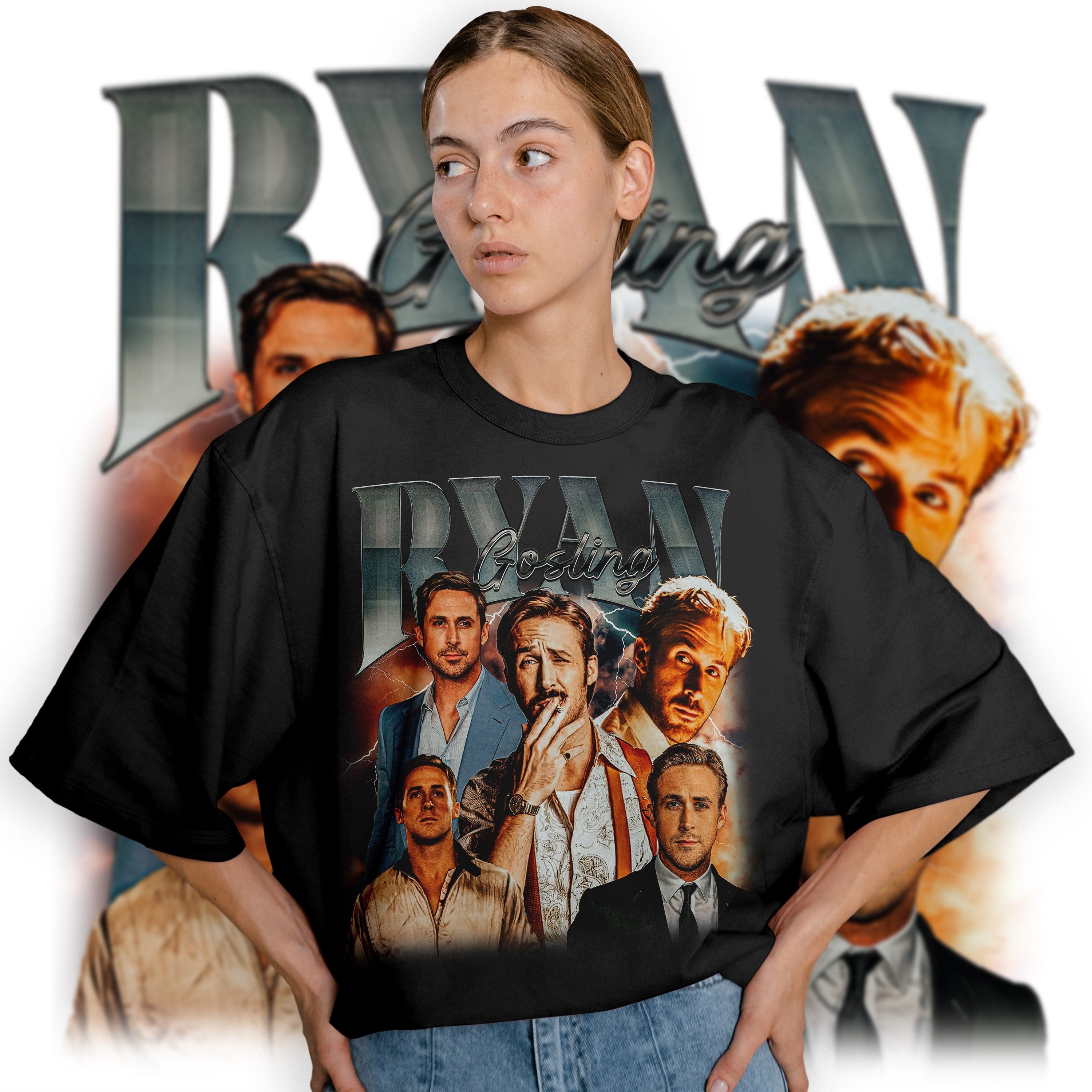 Limited Ryan Gosling Vintage PNG, Graphic Unisex Ryan Goslin | Inspire ...