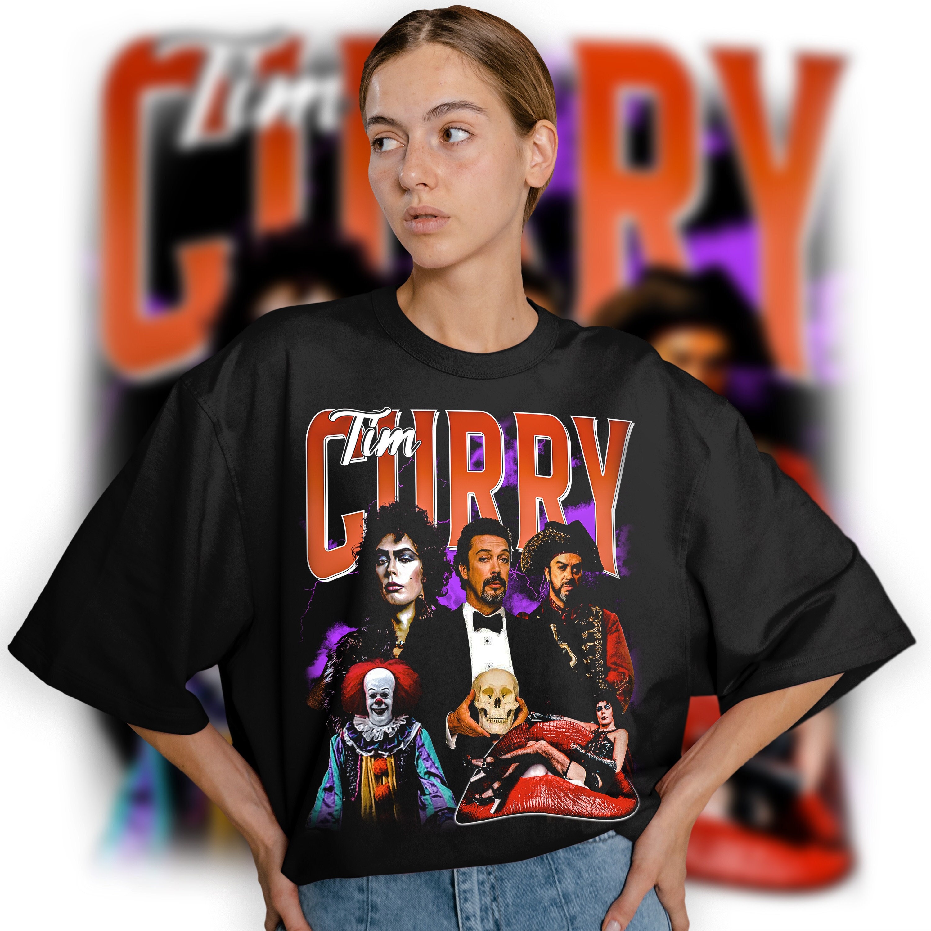 Limited TIM CURRY Vintage PNG, Graphic PNG, Retro 90s Fans H | Inspire ...