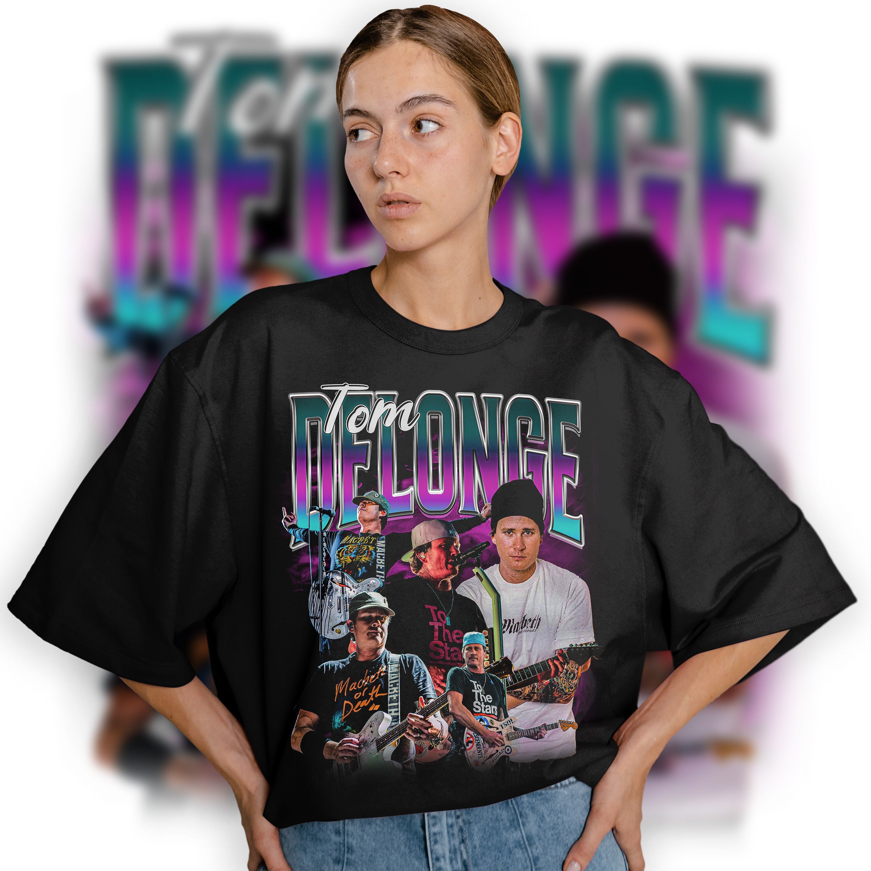 Limited TOM DELONGE Vintage PNG, Graphic PNG, Retro 90s Fans | Inspire ...