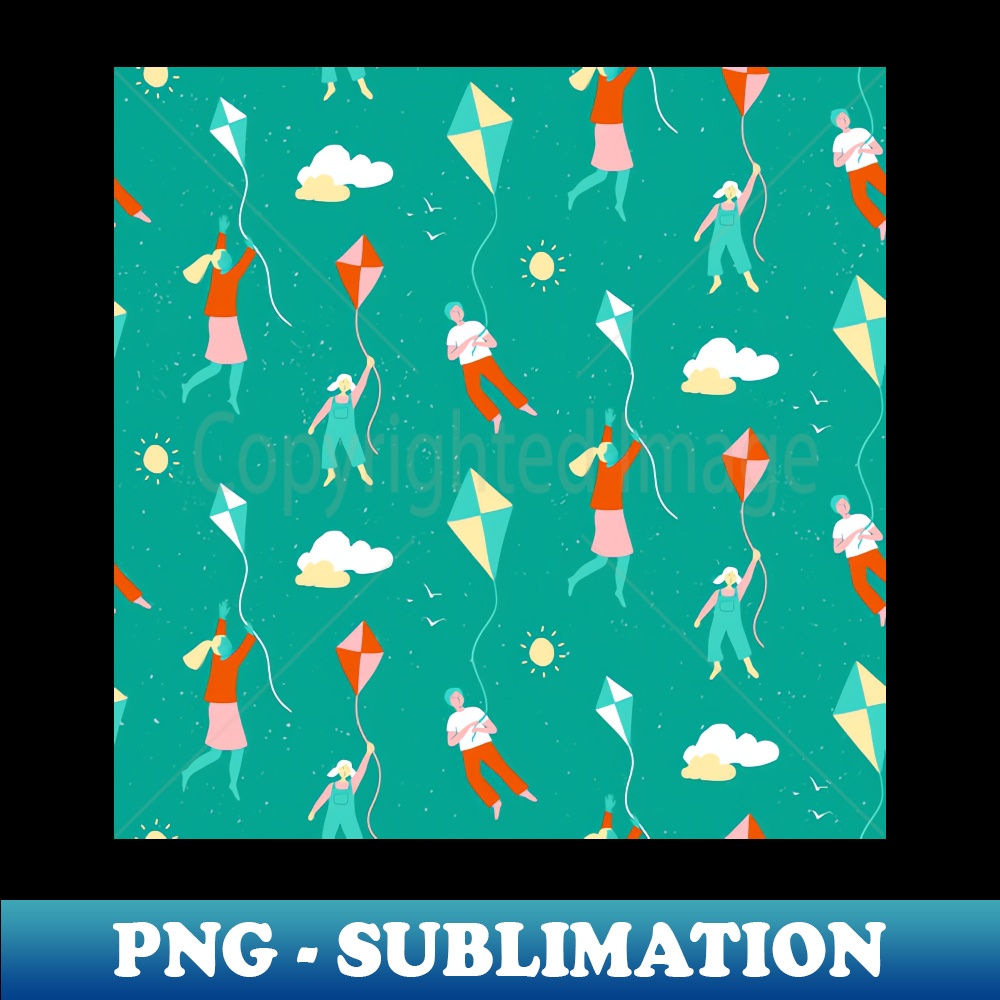 Chasing Kites - PNG Transparent Sublimation File - Create wi - Inspire ...