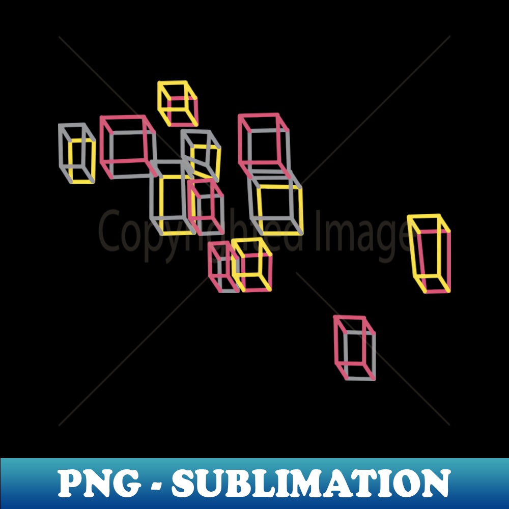 Colored Boxes Graphic - PNG Transparent Sublimation Design - | Inspire ...