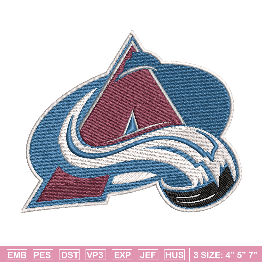 Colorado Avalanche Embroidery Design, Logo Embroidery, NHL E | Inspire ...