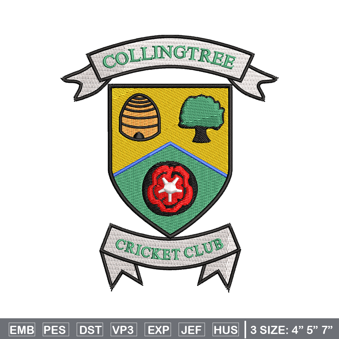 Collingtree Cricket embroidery design, Collingtree Cricket e | Inspire ...