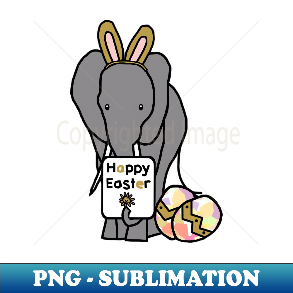 Happy Easter Bunny Ears on an Elephant - Signature Sublimati | Inspire ...