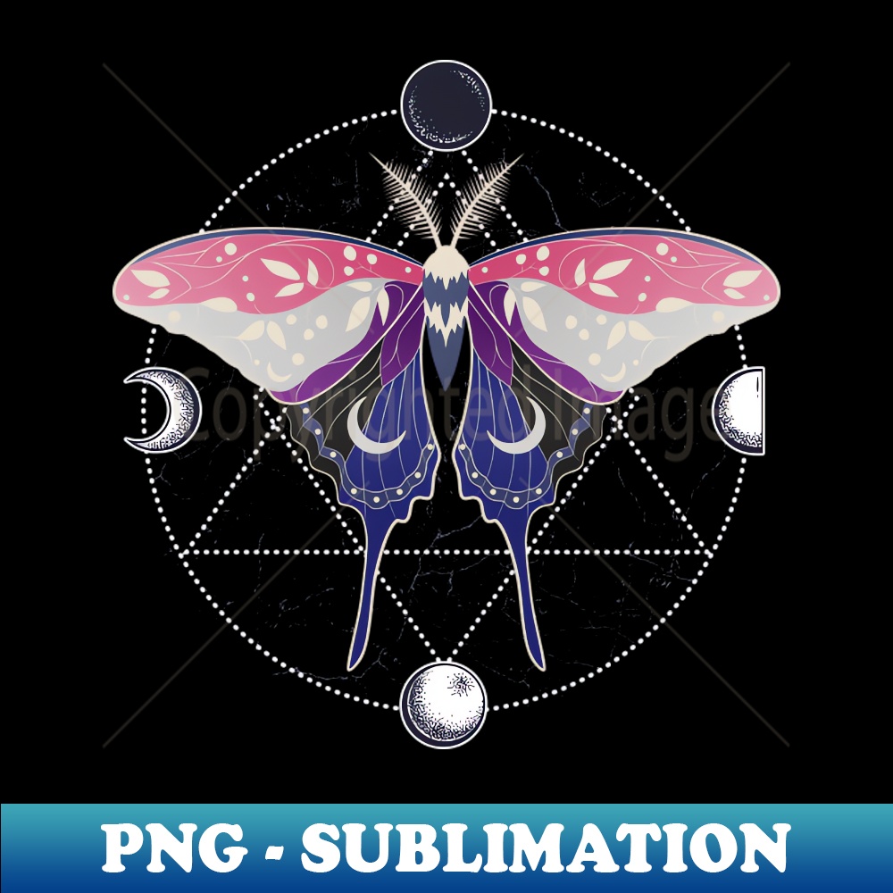 Genderfluid Luna Moth Celestial Cottagecore LGBT Pride Flag | Inspire ...