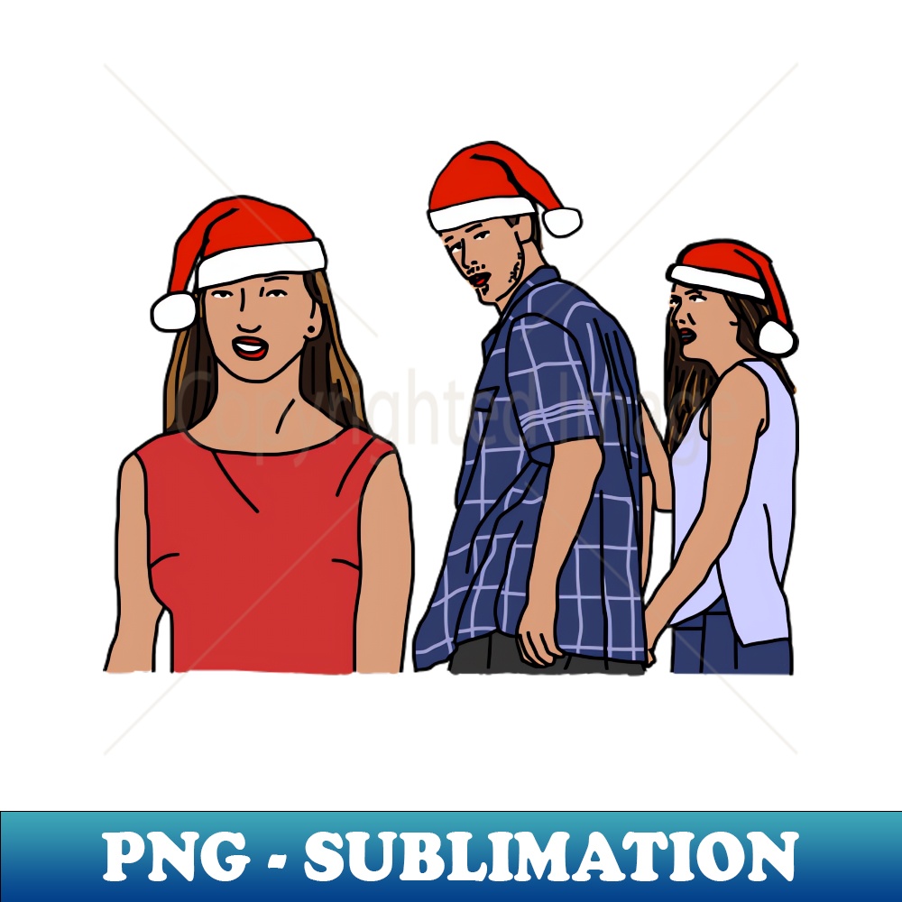Christmas Distracted Boyfriend Meme Santa Hat - Aesthetic Su | Inspire ...