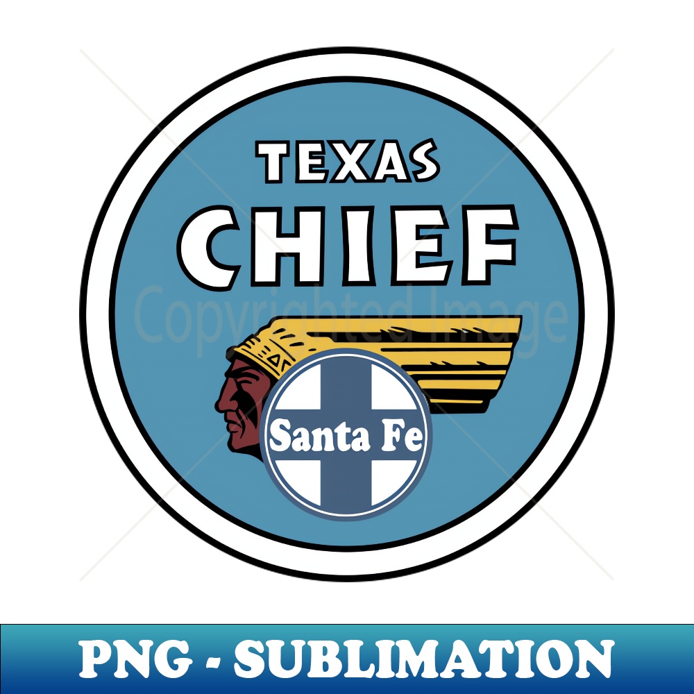 Vintage Santa Fe Railroad -Texas Chief - High-Quality PNG Su | Inspire ...