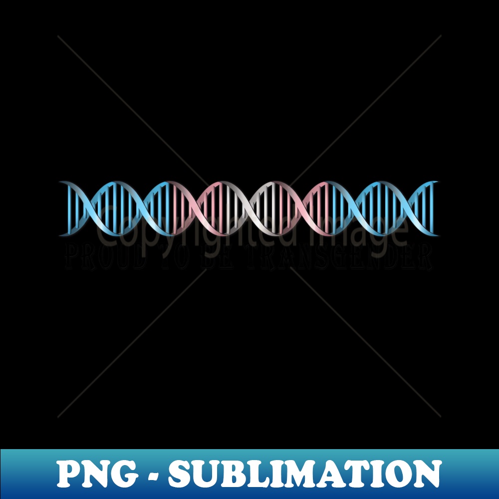 Transgender Pride Flag Colored DNA Strand - Premium Sublimat | Inspire ...