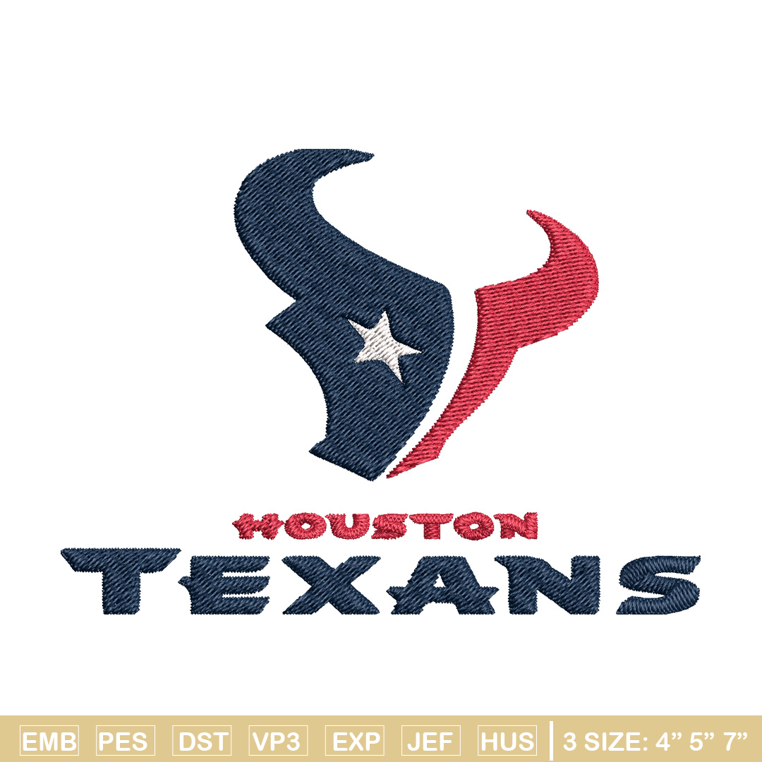 Houston Texans logo Embroidery, NFL Embroidery, Sport embroi | Inspire ...