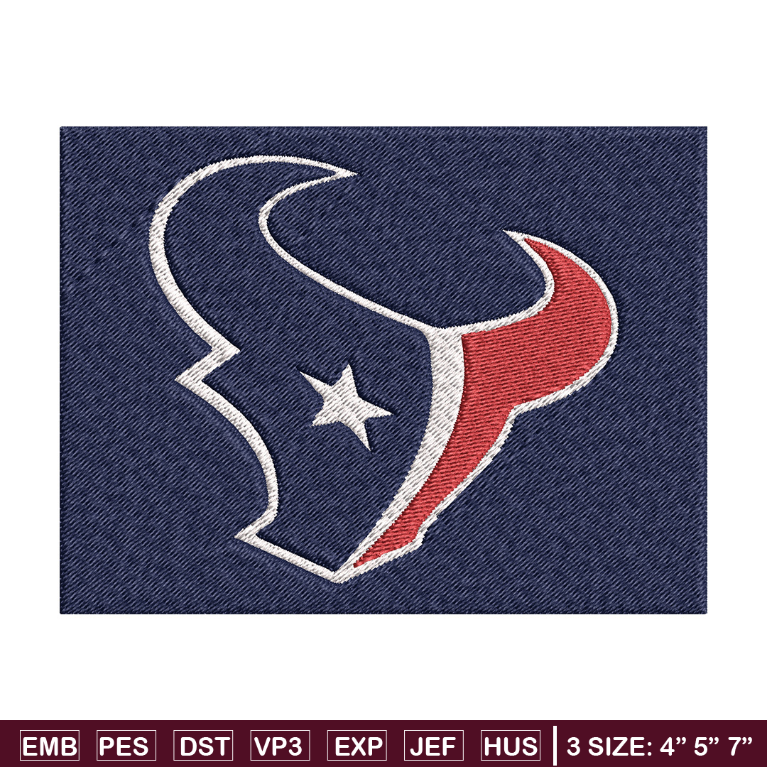 Houston Texans logo Embroidery, NFL Embroidery, Sport embroi | Inspire ...