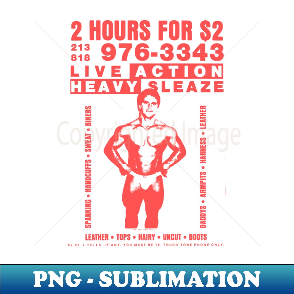 Live Action Heavy Sleaze - Vintage Gay Phone Line Poster - P | Inspire ...