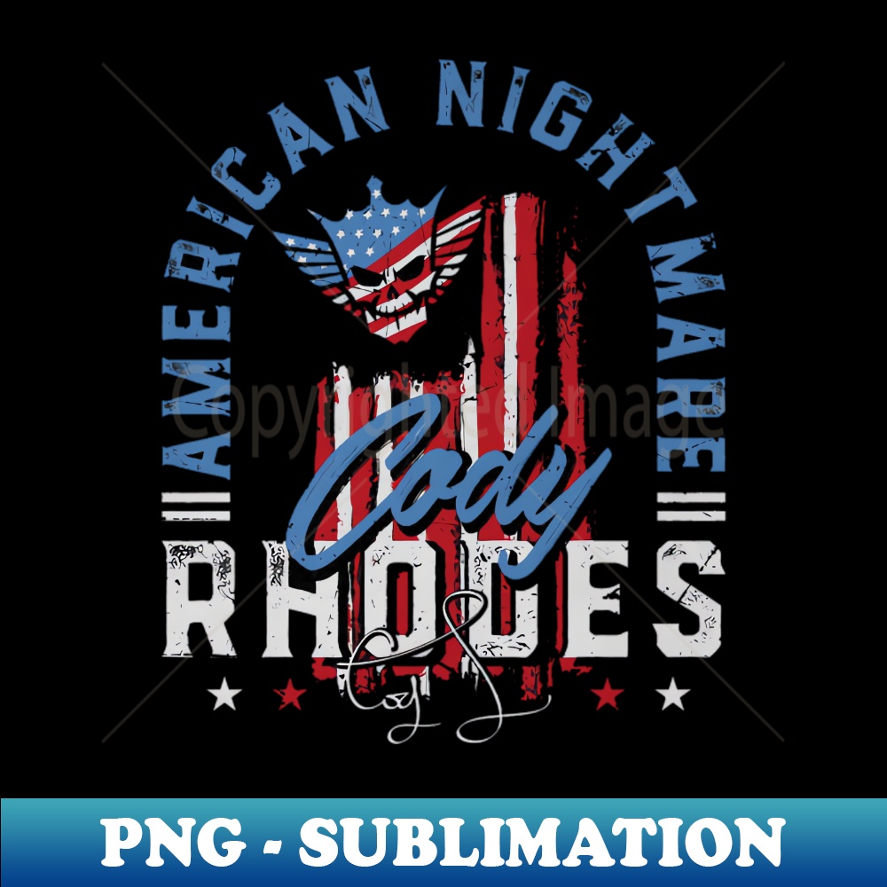 Cody Rhodes American Nightmare Text - High-Quality PNG Subli | Inspire ...