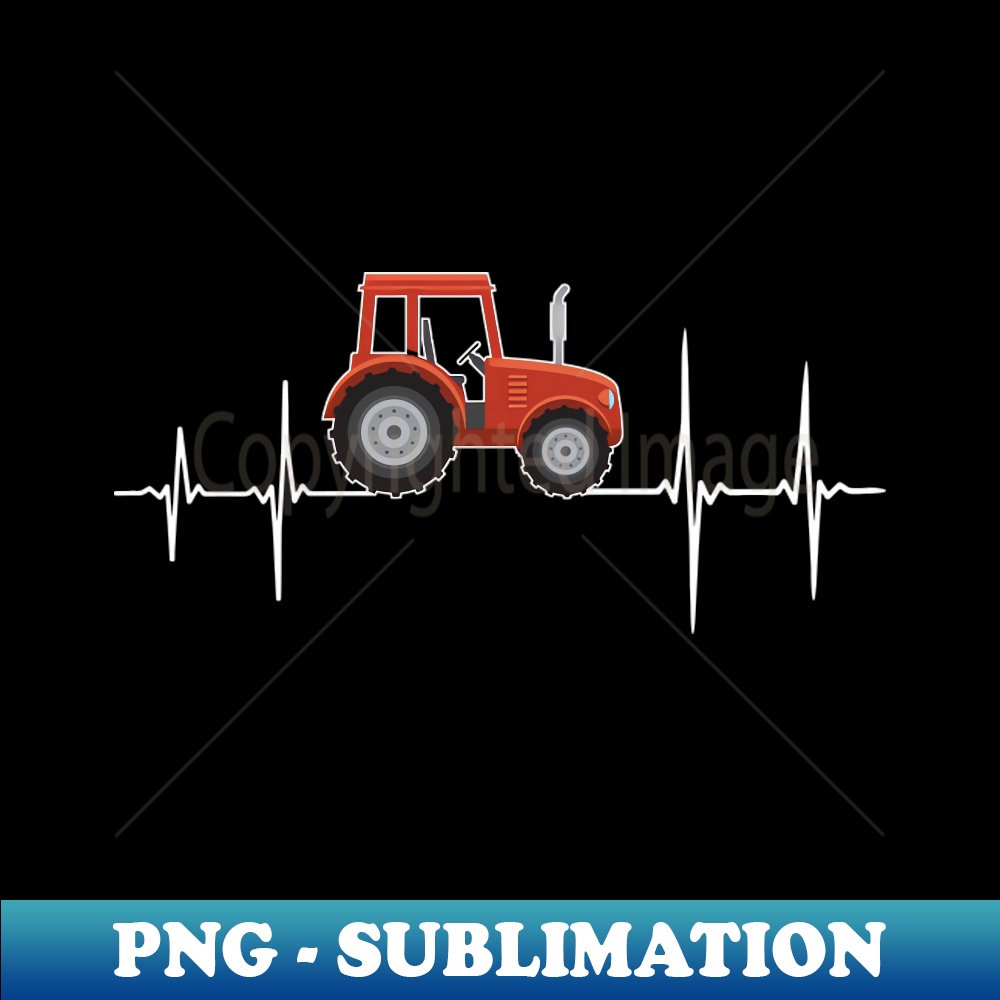 Tractor Heartbeat Farmer Pulse - High-Resolution PNG Sublima | Inspire ...