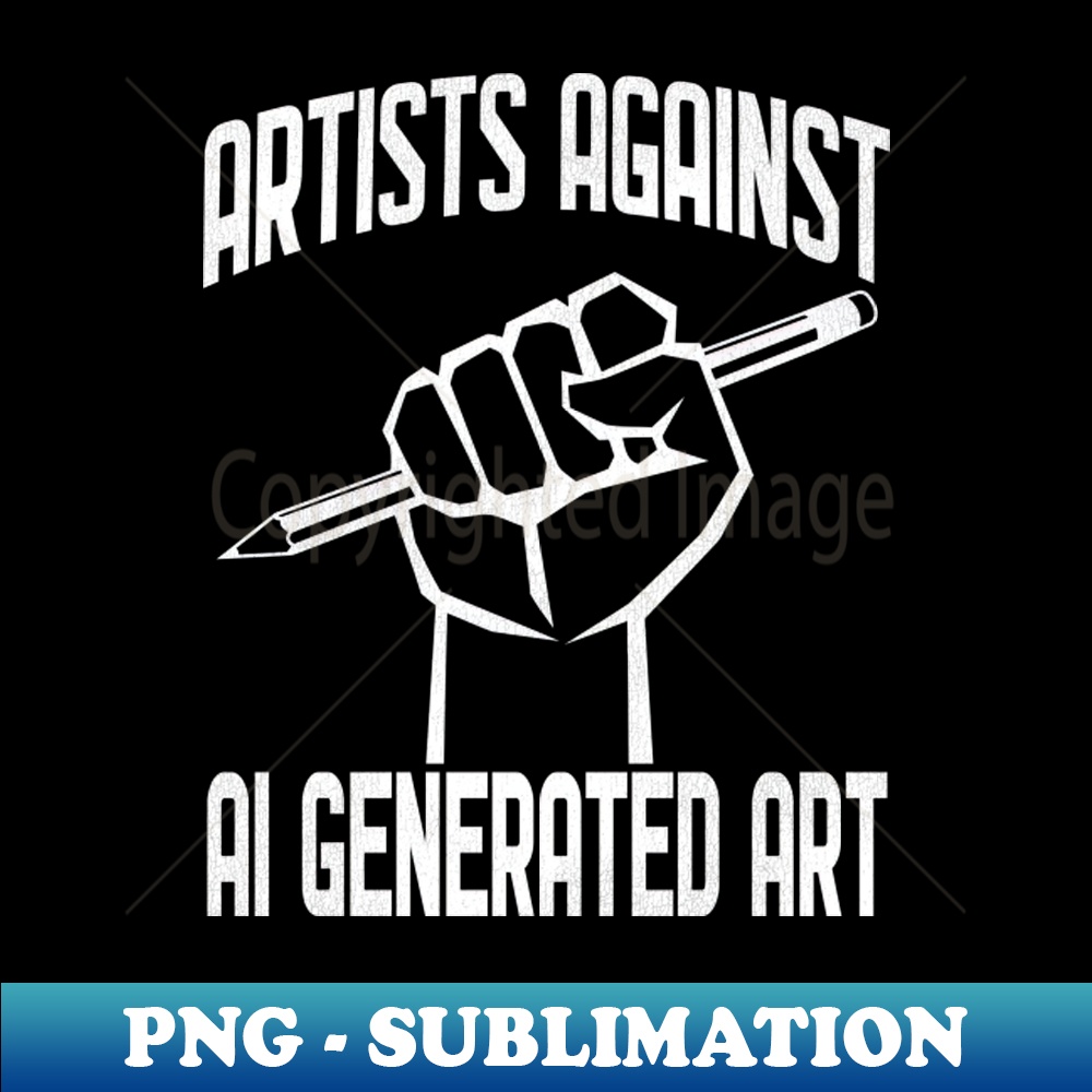 Artists Against AI Generated Art - PNG Transparent Sublimati | Inspire ...