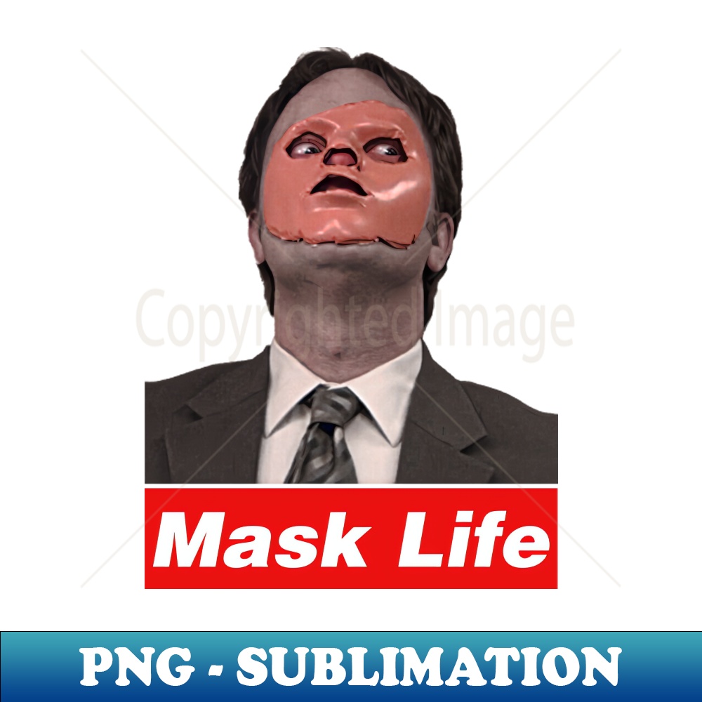 Dwight Schrute - Skin Mask Life - Elegant Sublimation PNG Do | Inspire ...