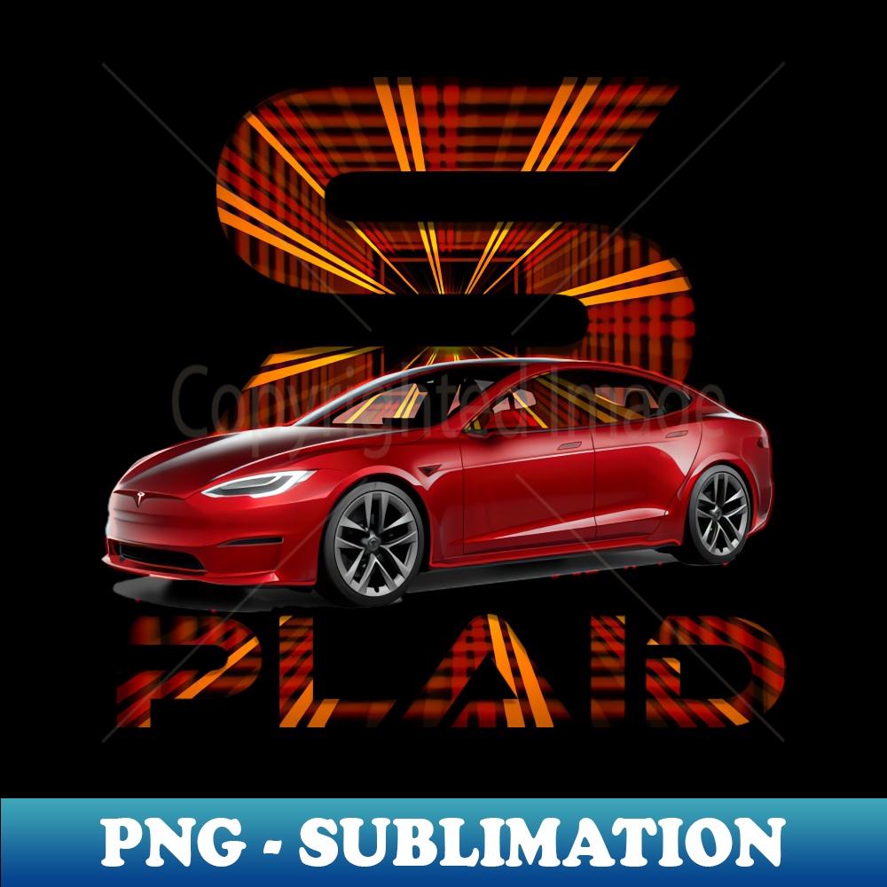 Tesla Model S Plaid Mode v2 - Trendy Sublimation Digital Dow | Inspire ...