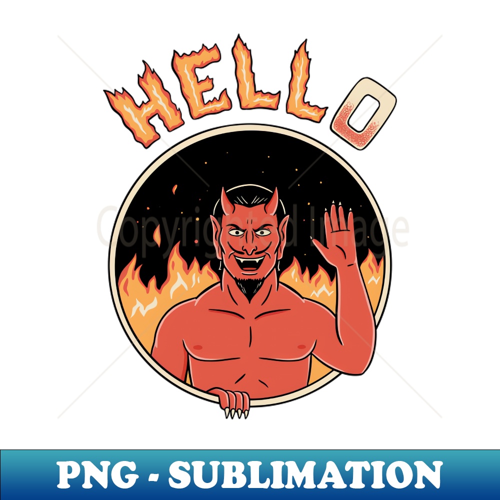 Hello devil - PNG Transparent Sublimation File - Stunning Su | Inspire ...