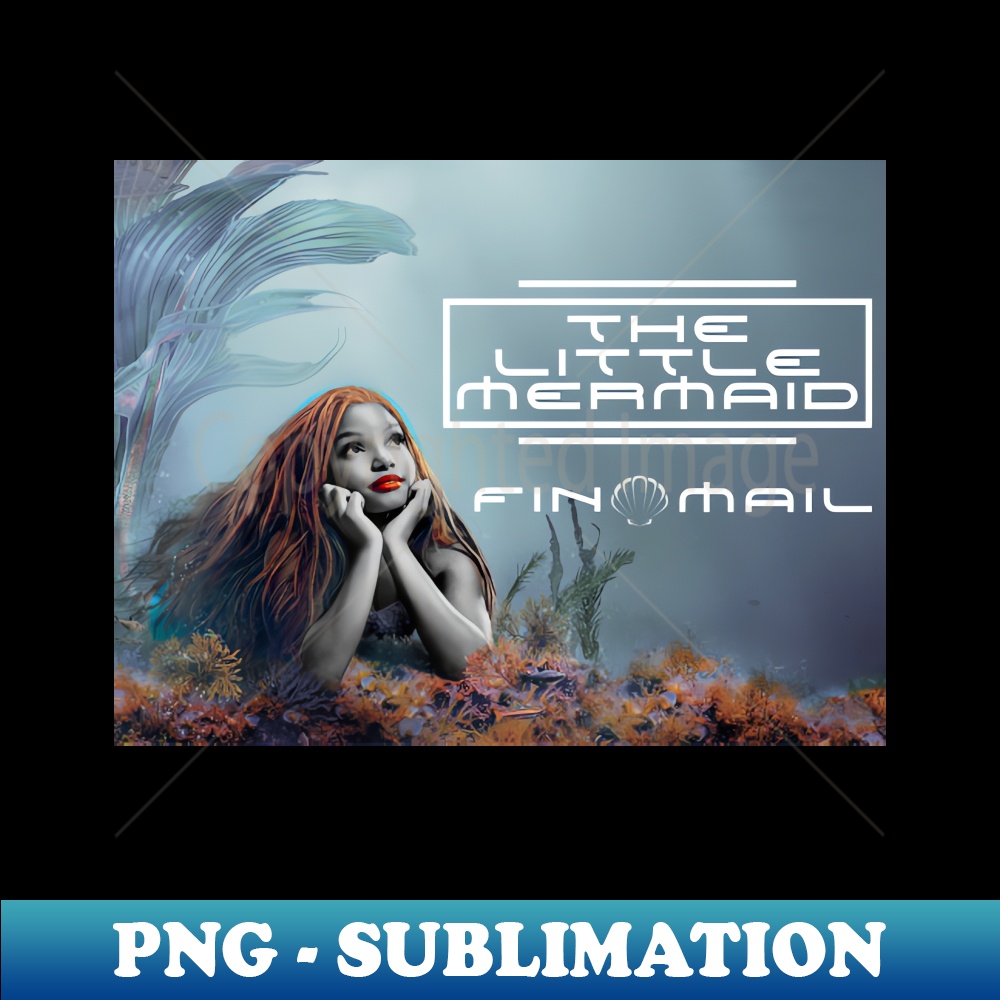 Little Fin Mail Mermaid - Premium PNG Sublimation File - Per | Inspire ...