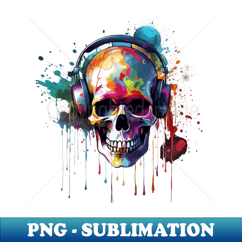 Colorful Skull Paint Explosion Graffiti-Inspired Street Art | Inspire ...