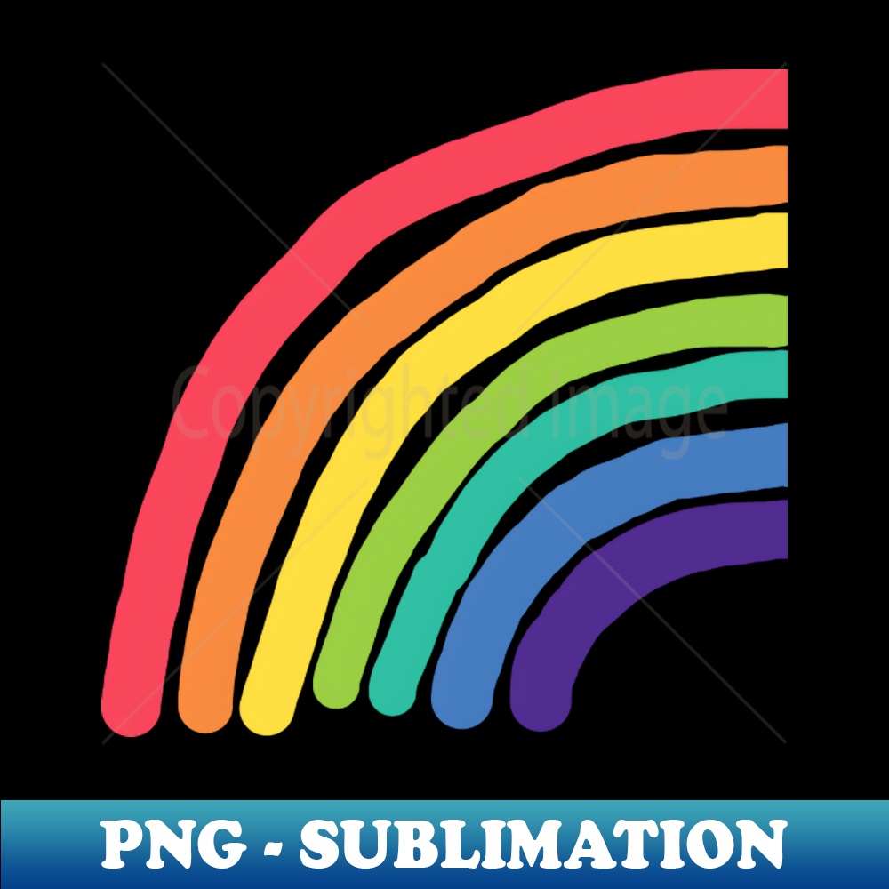 Colorful Rainbow Left Half Graphic - Signature Sublimation P - Inspire ...