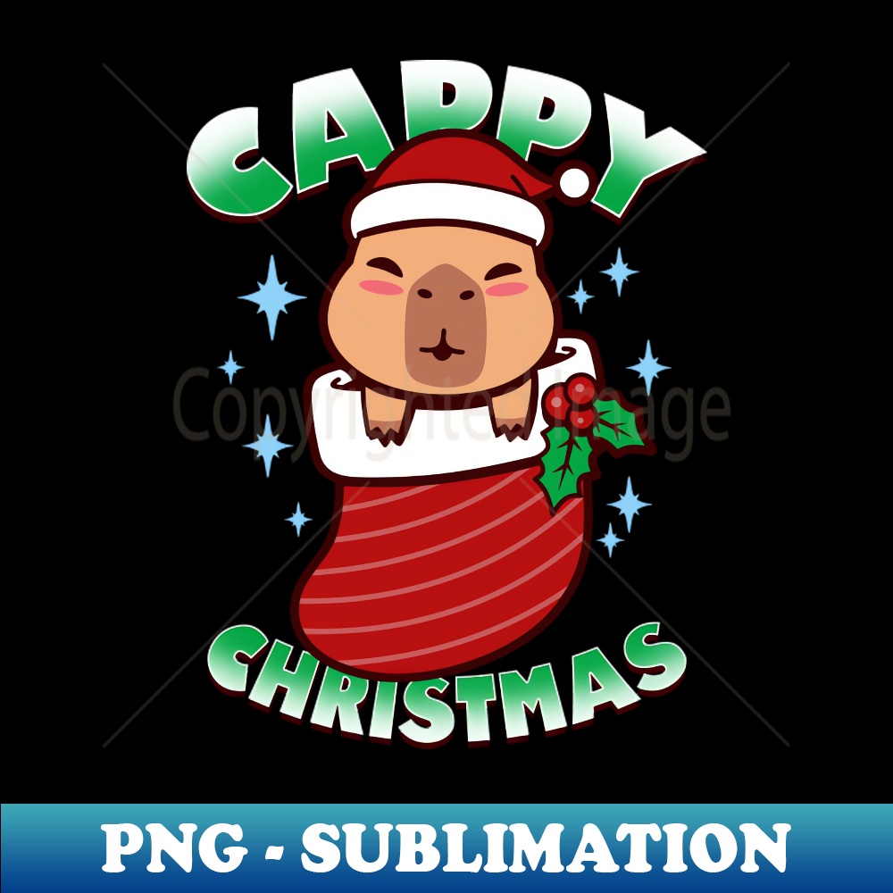 Cappy Xmas Kawaii Christmas Capybara - Signature Sublimation | Inspire ...
