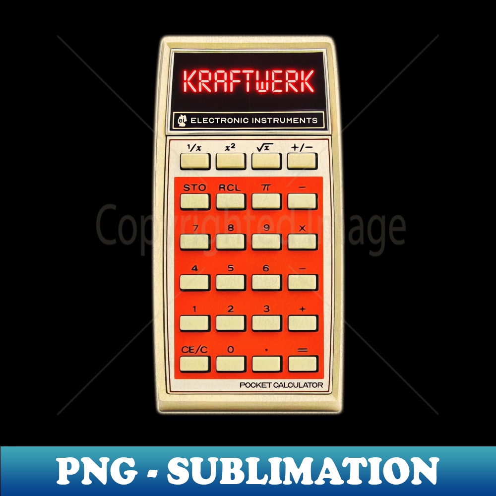 Pocket Calculator Retro Kraftwerk Fan Art - Elegant Sublimat | Inspire ...