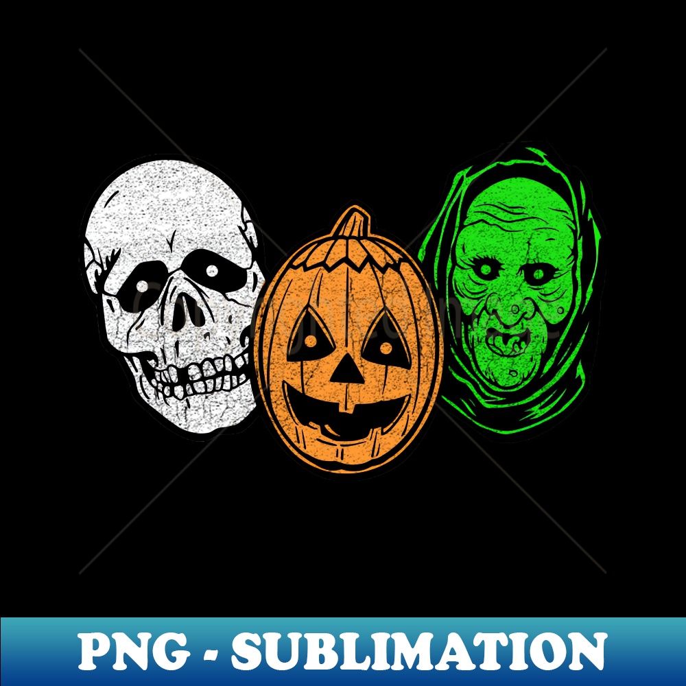 Halloween 3 Silver Shamrock Masks - Retro PNG Sublimation Di | Inspire ...
