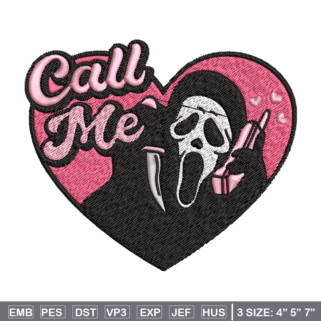 Ghostface Scream Embroidery design, Horror Embroidery, Embro | Inspire ...