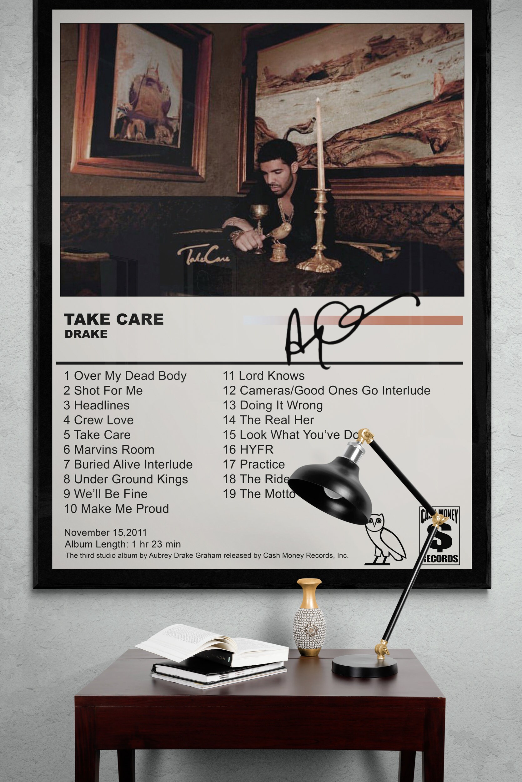 Drake Take care poster, hype beast ovo poster, minimalist dr | Inspire ...