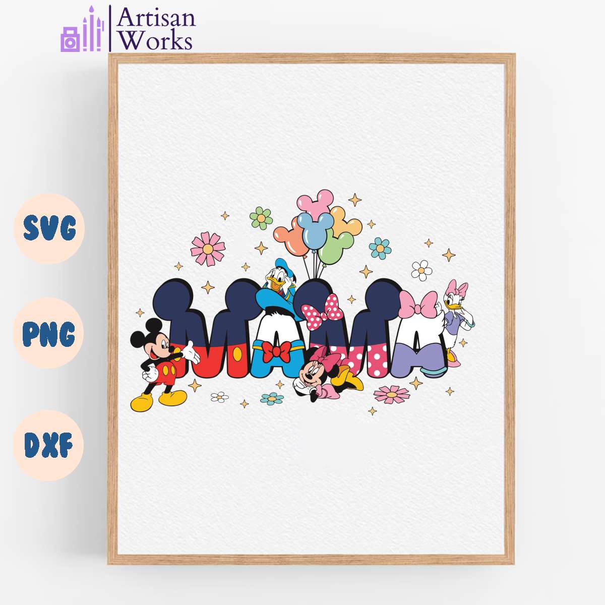 Disney Mama Mickey And Friends SVG | Inspire Uplift