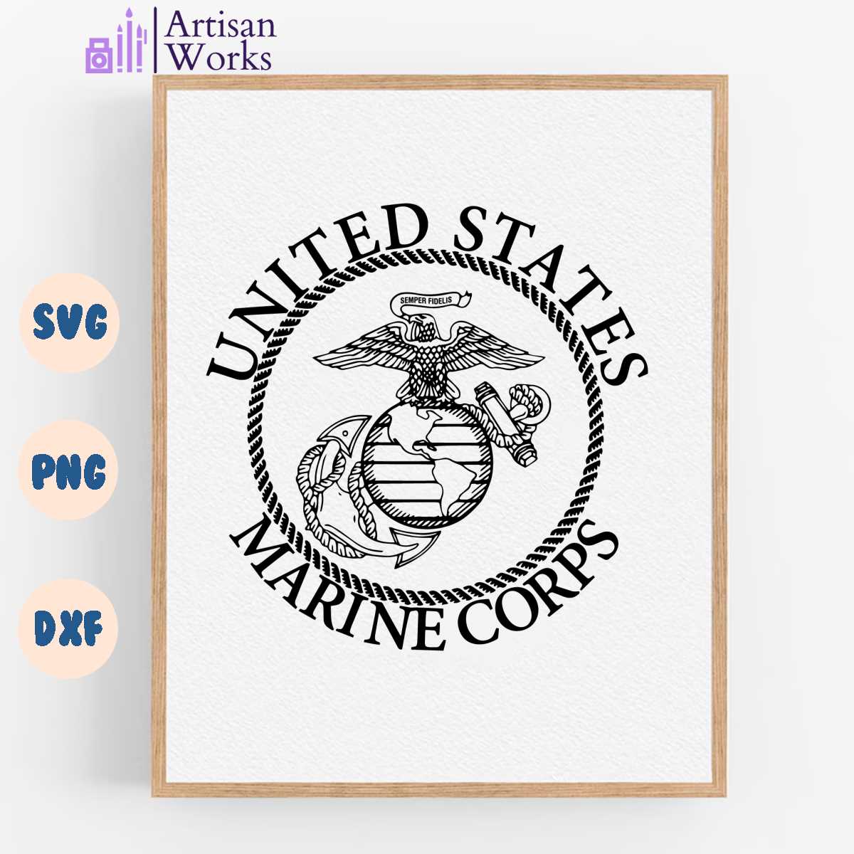 Emblem Of The United States Marine Corps SVG | Inspire Uplift