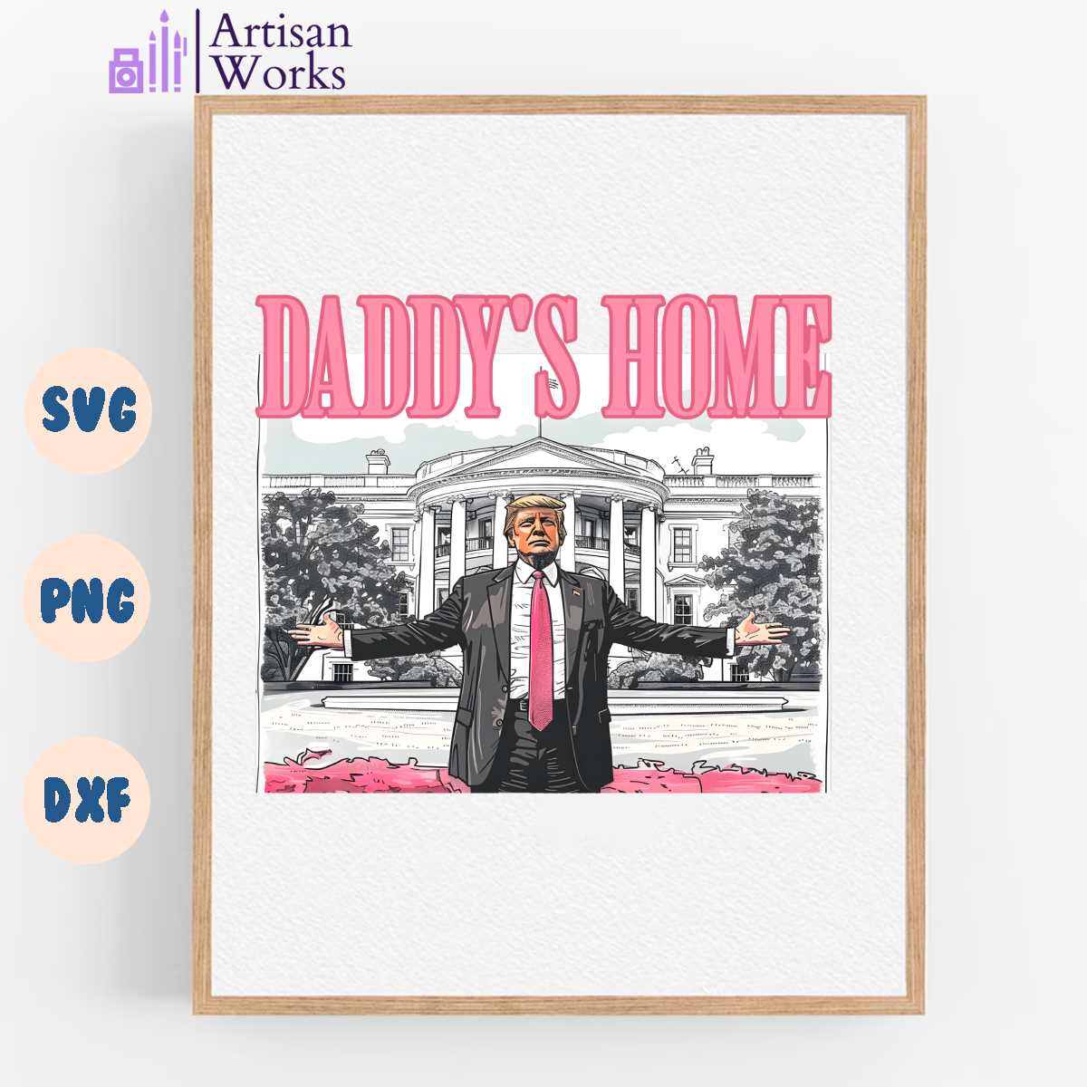 Daddys Home White House Trump PNG - Inspire Uplift