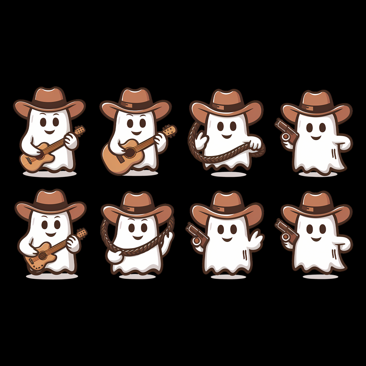 Cowboy Ghost png Ghost Collage Halloween Cute Western Cowboy | Inspire ...