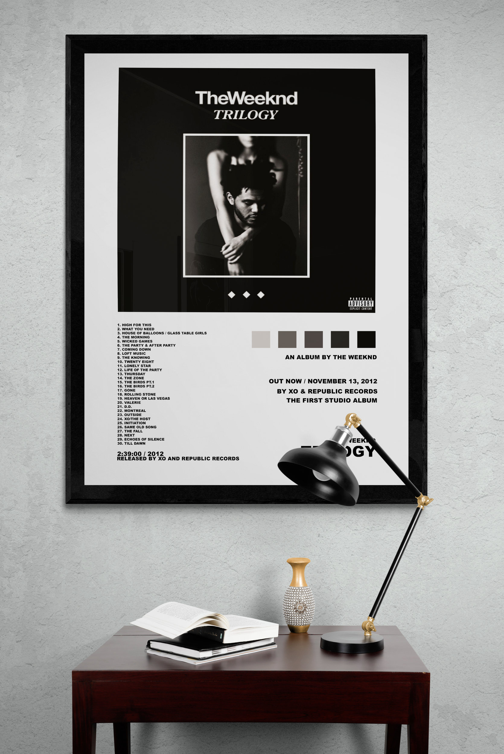 The Weeknd Trilogy Poster, XO Poster, the Weeknd minimalist | Inspire ...